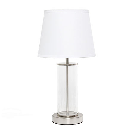 Click here for Simple Designs Encased Metal & Clear Glass Table L... prices