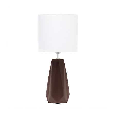 Click here for Simple Designs Ceramic Prism Base Table Lamp prices