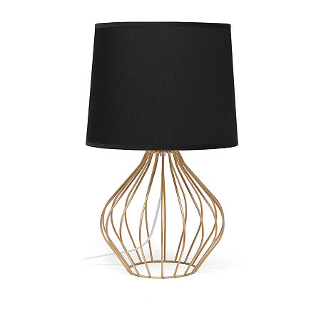 Simple Designs Geometrically Wired Table Lamp