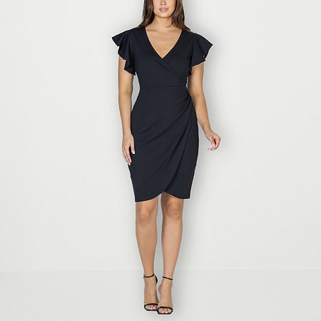 Click here for 24seven Comfort Apparel Womens Short Sleeve Wrap D... prices
