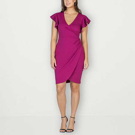 Click here for 24seven Comfort Apparel Womens Short Sleeve Wrap D... prices