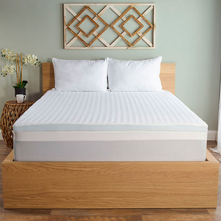 Comfort Tech Serene 2 Foam Mattress Topper  Twin Xl - Light Blue