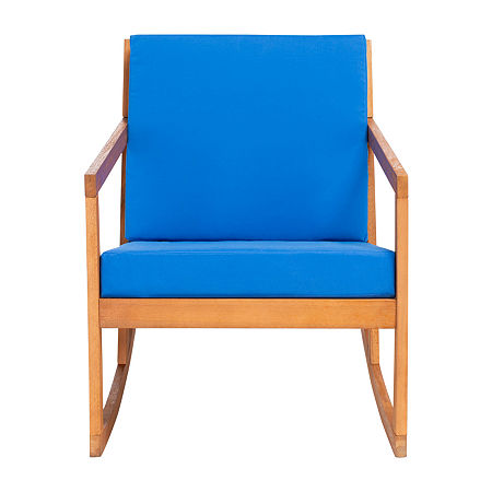 Click here for Vernon Rocking Chair - Natural / royal blue prices