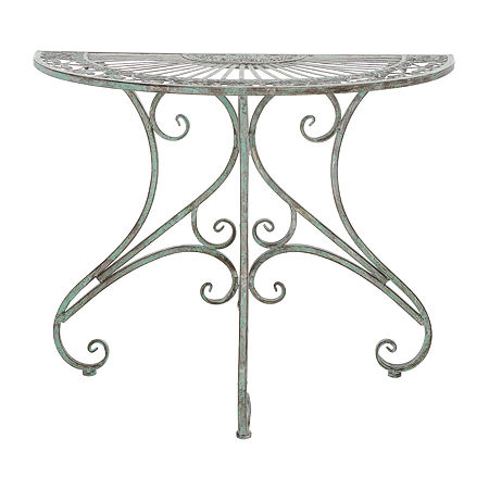 Click here for Annalise Patio Semi Circle Iron Console Table  One... prices