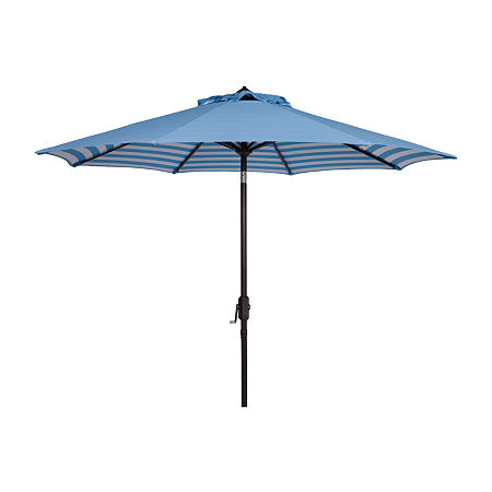 Click here for Athens 11Ft Rnd Crank Umbrella - Baby blue/white prices