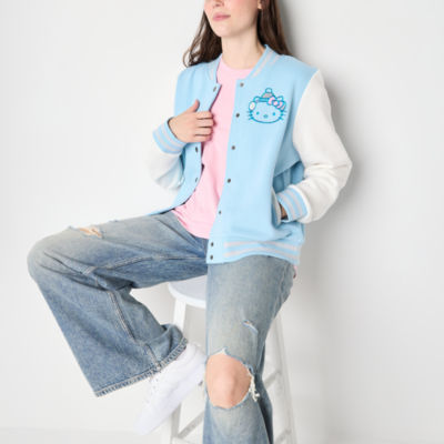 Hello Kitty Snow Angel Fleece Bomber Jacket Fleece Midweight Hello ...