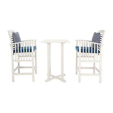 Click here for Pate 3 Pc Bar Height Outdoor Bistro Set - White/na... prices
