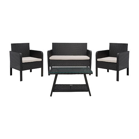 Click here for Aboka 4PC Outdoor Living Set - Black/light grey prices