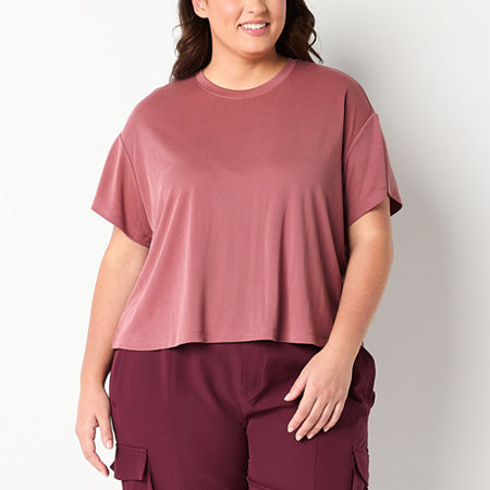 Click here for Stylus Womens Crew Neck Short Sleeve Plus T-Shirt... prices