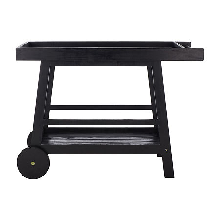 Click here for Renzo Patio Collection Wood-Top Serving Cart  One... prices