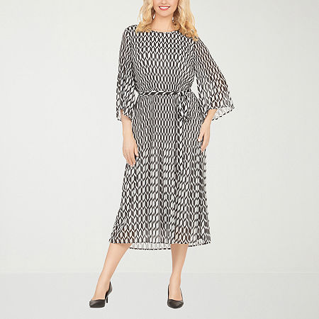 Click here for Giovanna Signature Womens 3/4 Sleeve Midi Chevron... prices