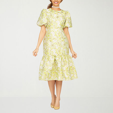 Click here for Giovanna Signature Womens Short Sleeve Midi Floral... prices