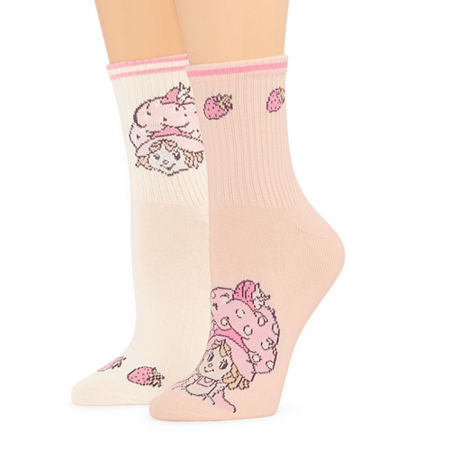 Click here for Ribbed Womens 2 Pair Crew Socks  9-11  Pink prices
