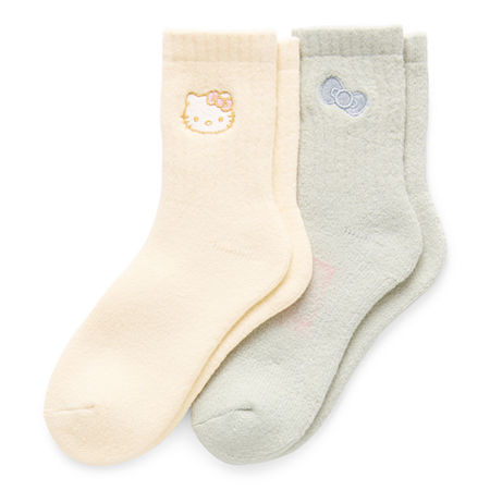 Click here for Supersoft Womens 2 Pair Hello Kitty Crew Socks  9-... prices