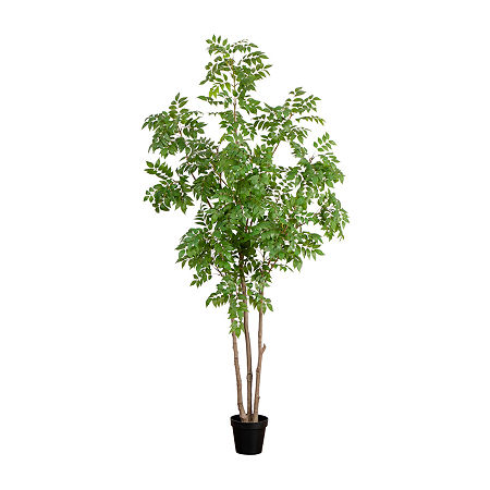Click here for Nearly Natural 8ft. Green Sumac Indoor Artificial... prices