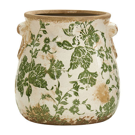 Click here for Nearly Natural 6.5in. Green Tuscan Ceramic Scroll... prices