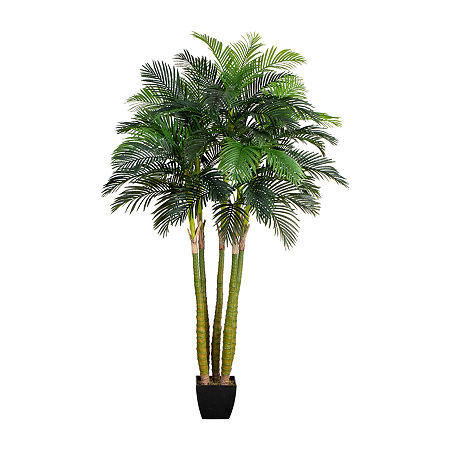 Click here for Nearly Natural 9.5ft. Green Areca Palm Indoor Arti... prices