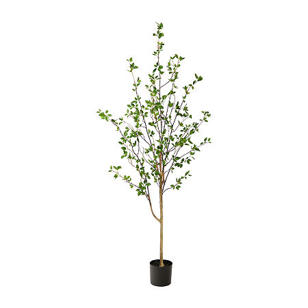 Click here for Nearly Natural 6.5ft. Green Citrus Artificial Tree... prices