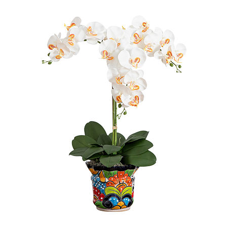 Click here for Nearly Natural 27in White Triple Orchid Floral Arr... prices