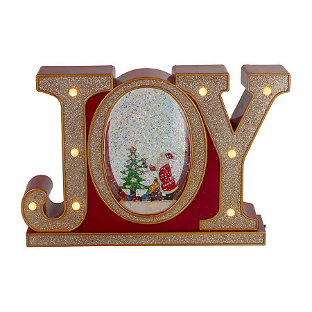 Click here for Northlight Led Lighted Joy Glitter - 11in - Red An... prices