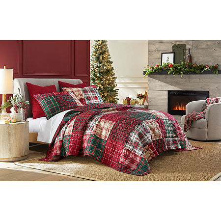 Click here for North Pole Trading Co. Holiday Plaid Patchwork Qui... prices