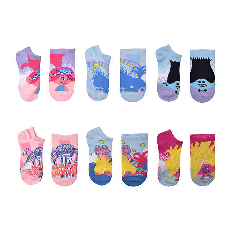 Click here for Big Kid Girls Multi-Pack 6 Pair Trolls No Show Soc... prices