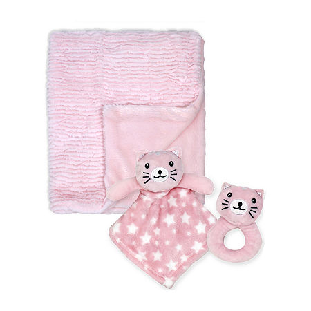 Click here for Jesse & Lulu Baby Girls Ridged Plush Blanket  3 Pi... prices