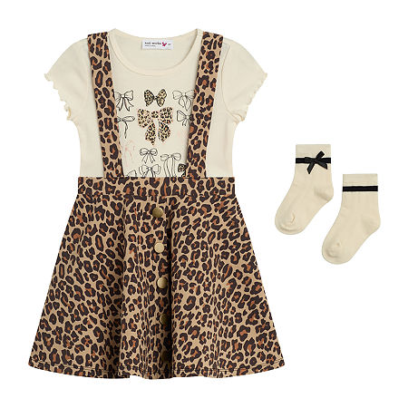 Click here for Knit Works Toddler Girls Cheetah Bow Short Sleeve... prices