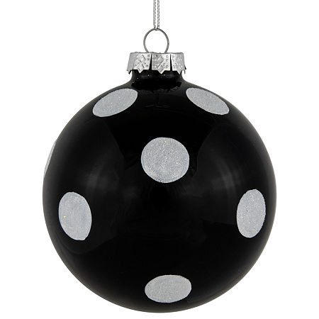 Click here for Northlight Set Of 2 Black And White Glittered Polk... prices
