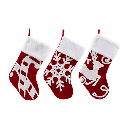 Click here for Northlight Reindeer And Snowflake Embroidered - 20... prices
