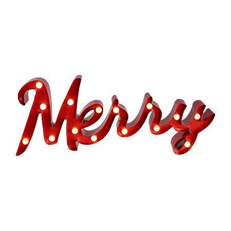 Click here for Northlight 20.5 Lighted Merry Marquee Lights  One... prices
