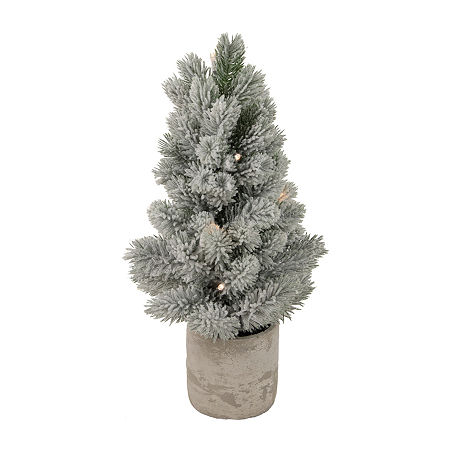 Click here for Northlight 16in Led Lighted Mini Frosted Pine In C... prices