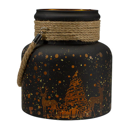 Click here for Northlight 8 Deer And Pine Trees Flameless Glass C... prices