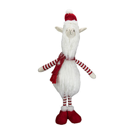 Click here for Northlight 26 Plush Standing Striped Llama Christm... prices