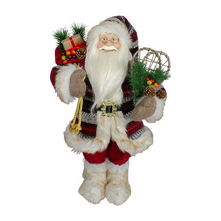 Click here for Northlight 18 Standing Santa With Snow Shoes And F... prices