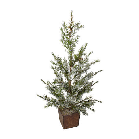 Click here for Northlight Potted Frosted Pine Unlit 2 Foot Pine C... prices