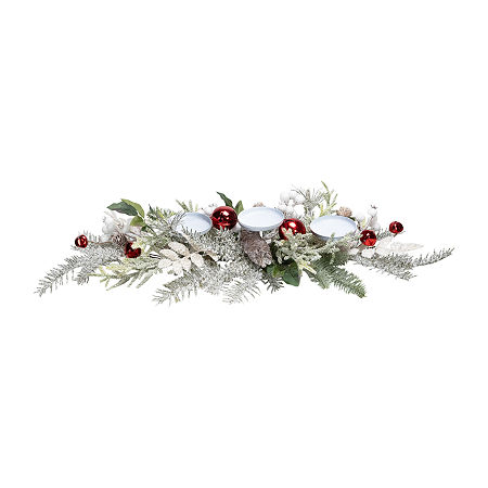 Click here for Northlight 28 Frosted Winter Greenery And Jingle B... prices