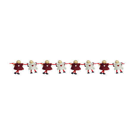 Click here for Northlight 4in X 26in Red And Beige Angel Dolls -... prices