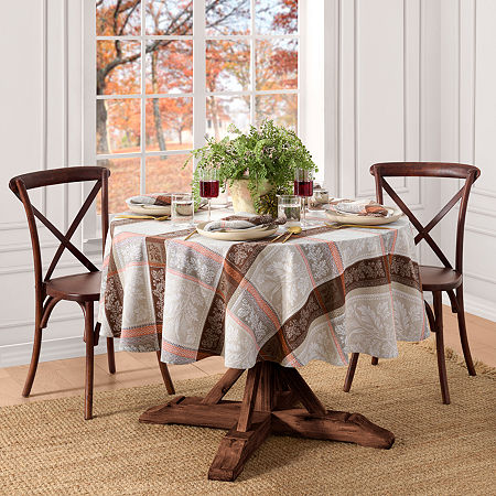 Click here for Elrene Windswept Harvest Jacquard Cotton Tableclot... prices