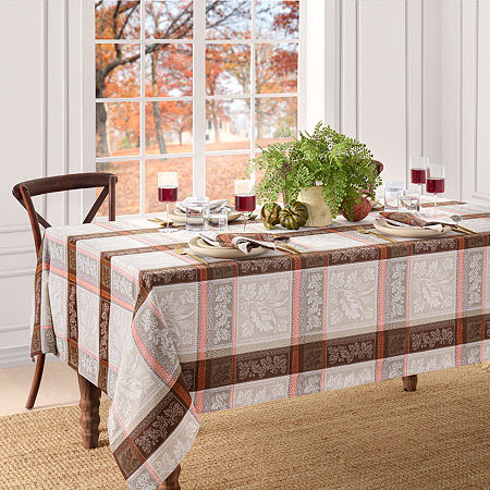 Click here for Elrene Windswept Harvest Jacquard Cotton Tableclot... prices