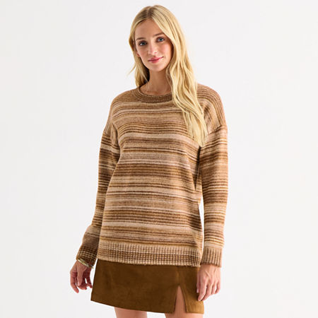Click here for a.n.a Tall Womens Crew Neck Long Sleeve Striped Pu... prices