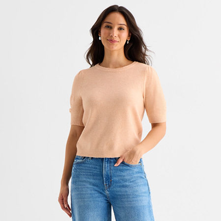 Click here for a.n.a Womens Crew Neck Short Sleeve Pullover Sweat... prices