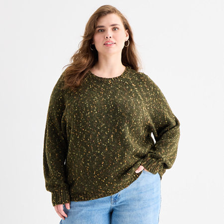 Click here for a.n.a Plus Womens Crew Neck Long Sleeve Pullover S... prices