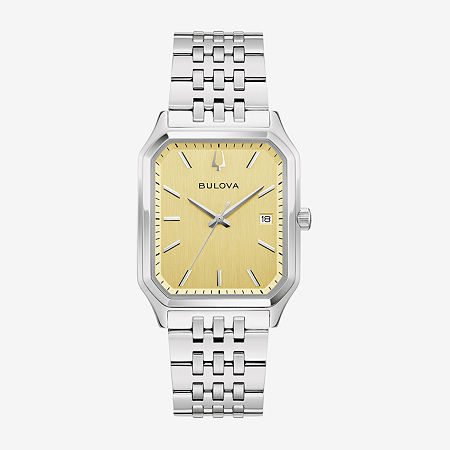 Bulova Mens Special Edition Tony Bennett Classic We are All Here Silver Tone Bracelet Watch 32mm - Silver-tone