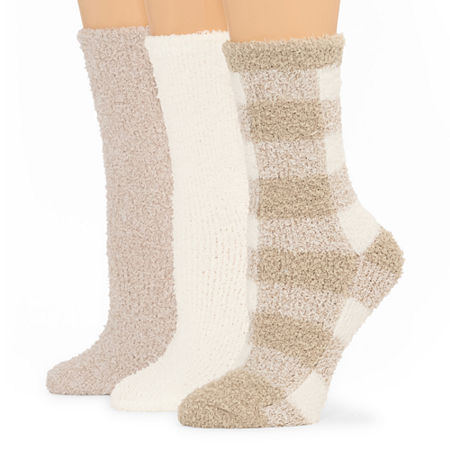 Click here for Cuddl Duds Whispersoft Womens 3 Pair Crew Socks  9... prices