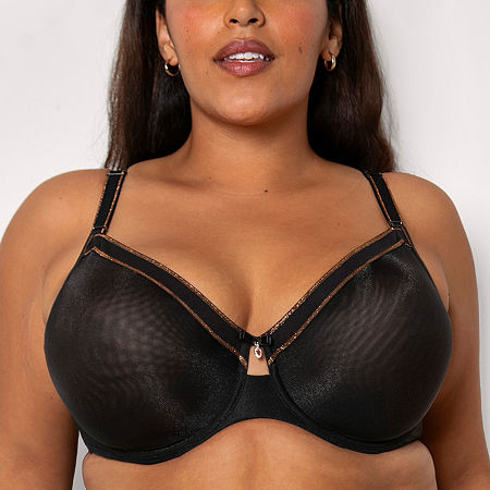 Click here for Curvy Couture Shimmer Unlined Underwire Bra- 1374... prices