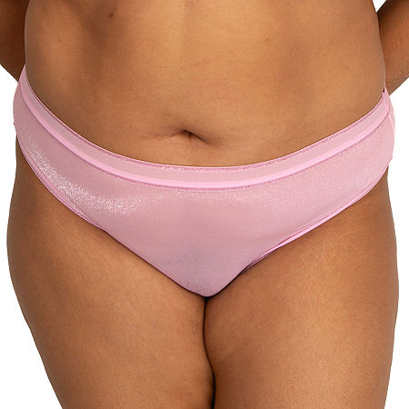 Click here for Curvy Couture Shimmer Mesh High Cut Brief- 1386  L... prices