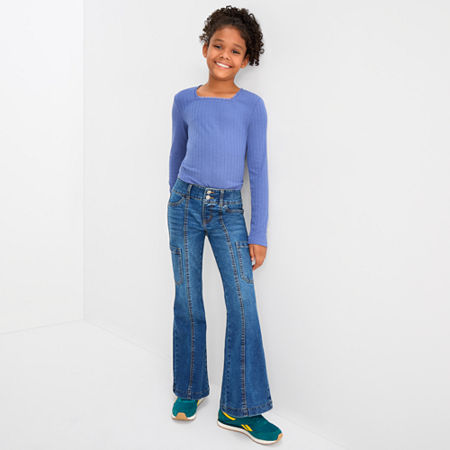 Click here for Vanilla Star Big Kid Girls Cargo Flare Leg Jean  1... prices