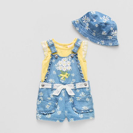 Click here for Little Lass Toddler Girls 3-pc. Shortall Set  4t... prices