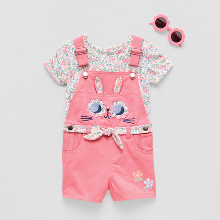 Click here for Little Lass Toddler Girls 3-pc. Shortall Set  4t... prices